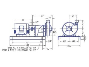 Thrush Base-Mounted End Suction Pumps • Delval Equipment