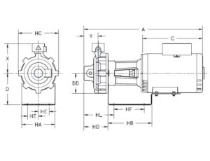 Thrush Base-Mounted End Suction Pumps • Delval Equipment